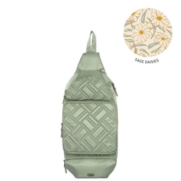 lug | Bags | Lug Hovercraft Sling Bag Sage Green With Daisy Print ...
